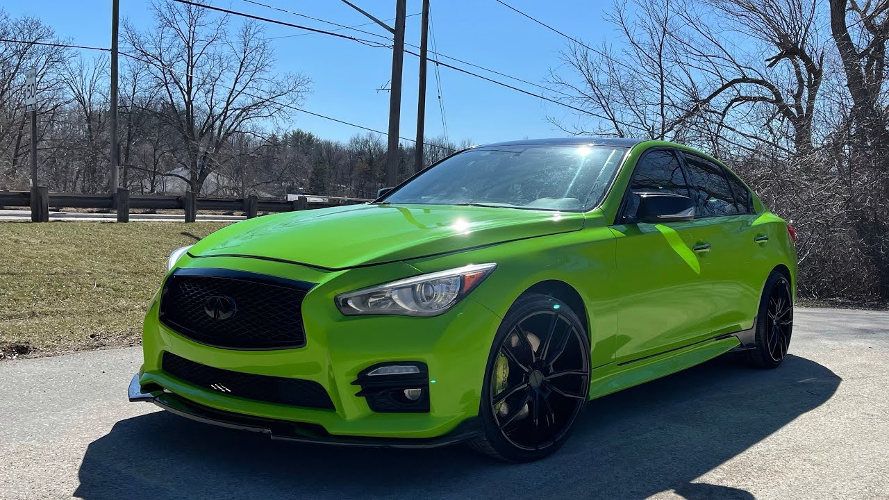 Q50s Wrapped Lime Green With Tons Of Goodies Youtube