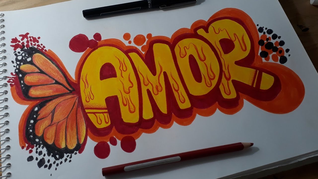 Como Hacer Un Graffiti Amor Paso A Paso Youtube