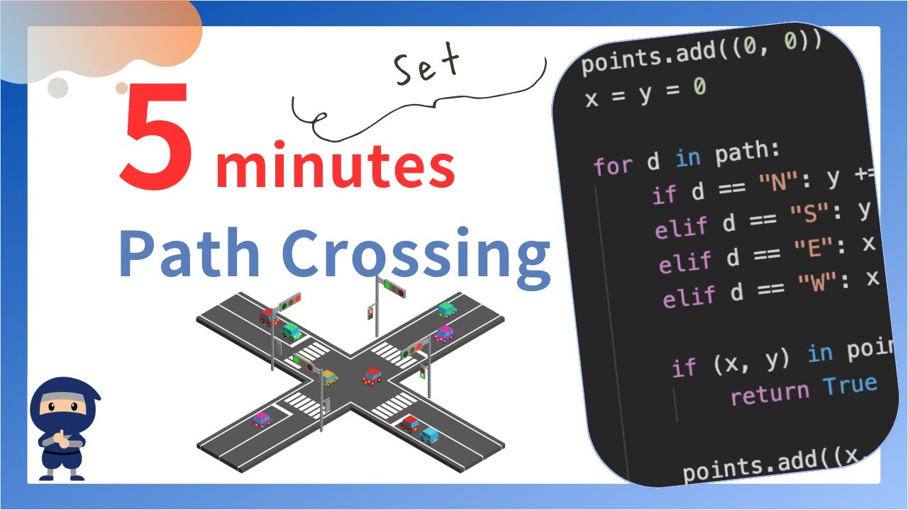 Path Crossing Leetcode 1496 Python Javascript Java And C Youtube