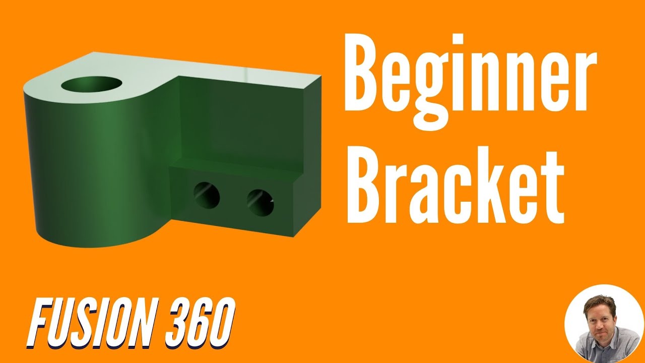 Fusion 360 Beginner Tutorial P Bracket Youtube