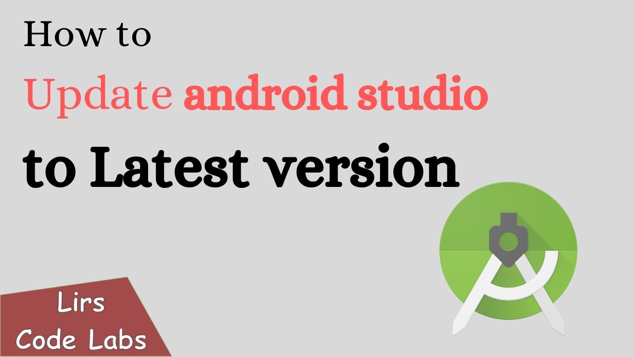 How To Update Android Studio To Latest Version 2019 Youtube
