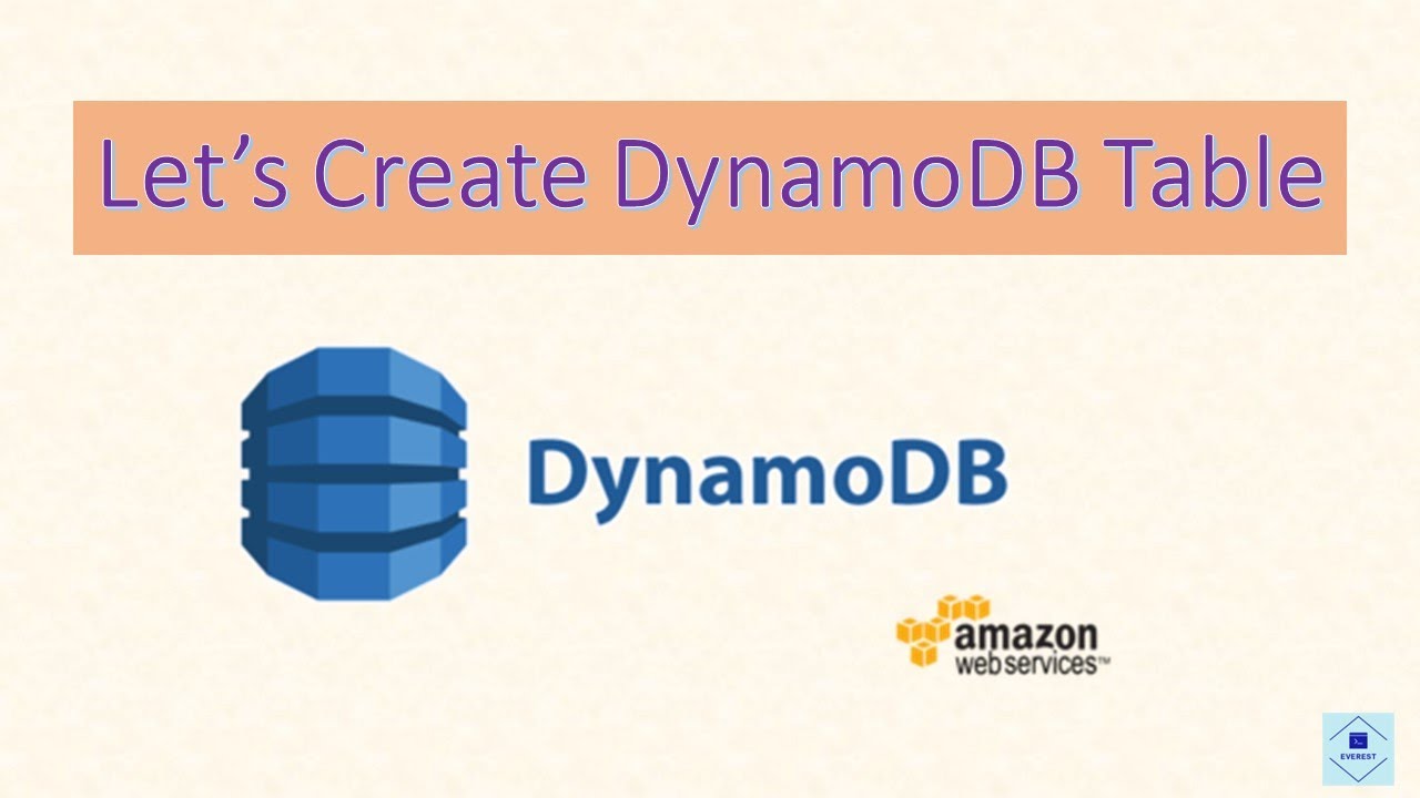 Let S Create Dynamodb Table Youtube