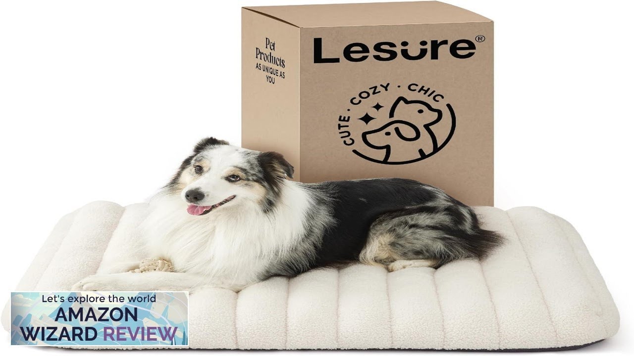 Lesure 4 Inch Thick Orthopedic Foam Dog Bed For Large Dogs Waterproof