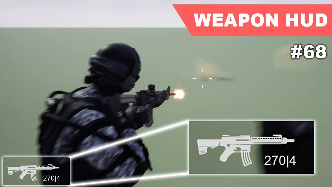 Unreal Third Person Shooter 68 Weapon Hud Youtube