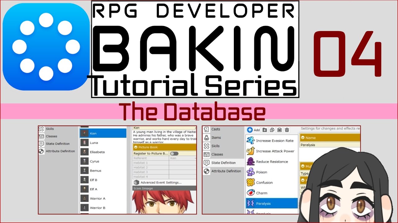Getting Started In Rpg Developer Bakin Database Overview Youtube