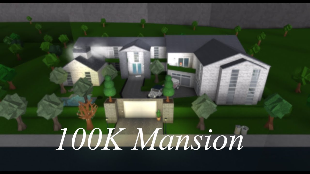 100k 2 Story Mansion Timelapse Roblox Bloxburg Youtube