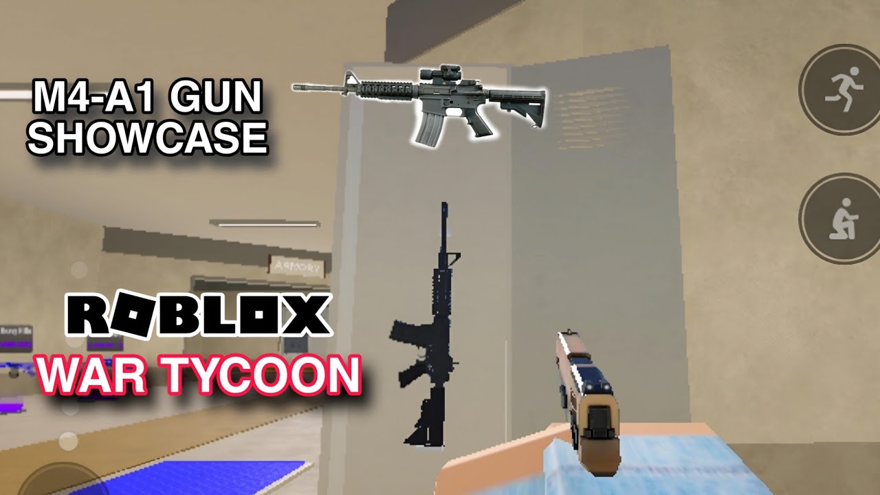 M4a1 Gun Showcase Roblox War Tycoon Youtube