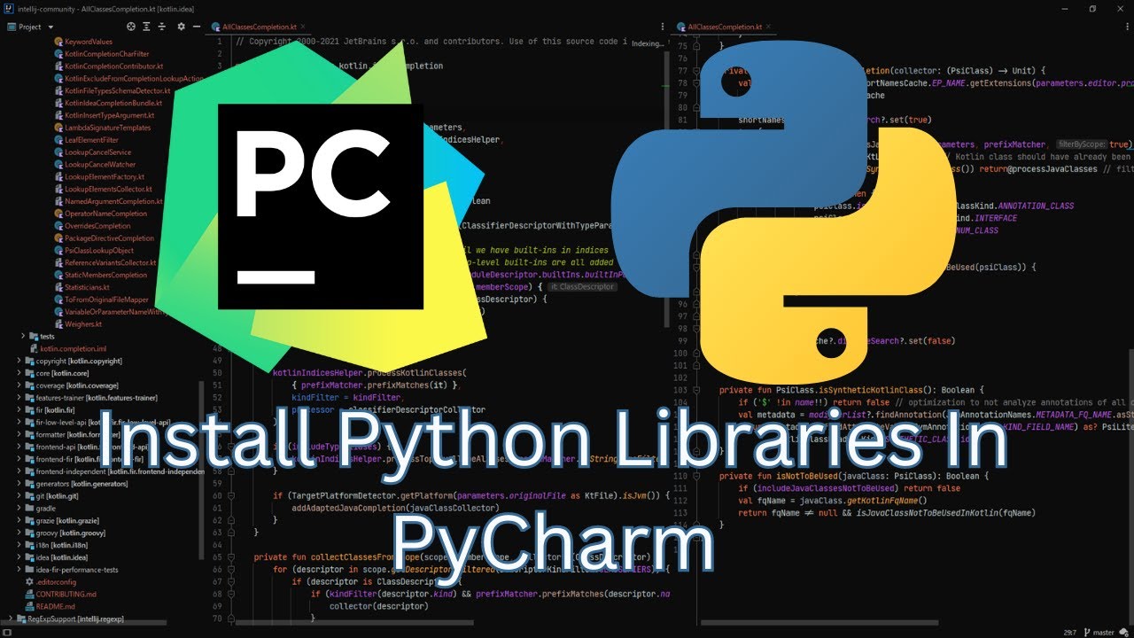 How To Install Python Libraries In Pycharm Youtube