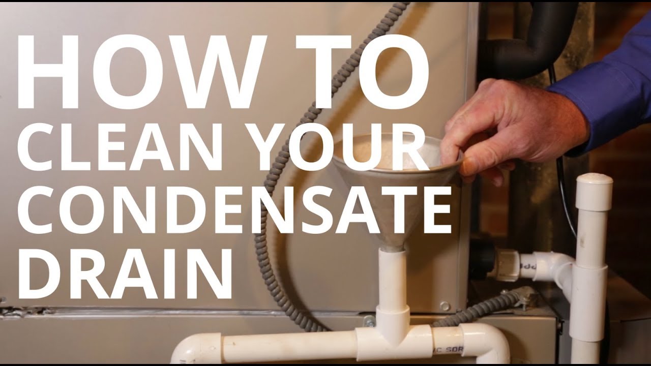 Hvac Maintenance How To Clean Your Condensate Drain Line Youtube