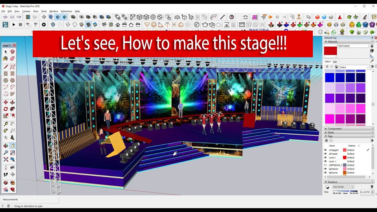How To Make A Stage In Sketchup Sketchup 3d Stage Design 3d Stage