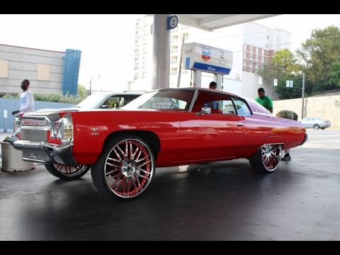 Whipaddict Red 72 Chevrolet Impala Squattin Savini 26s Custom