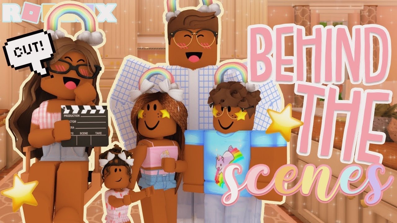 Behind The Scenes Bloxburg Family Roleplay Roblox Youtube