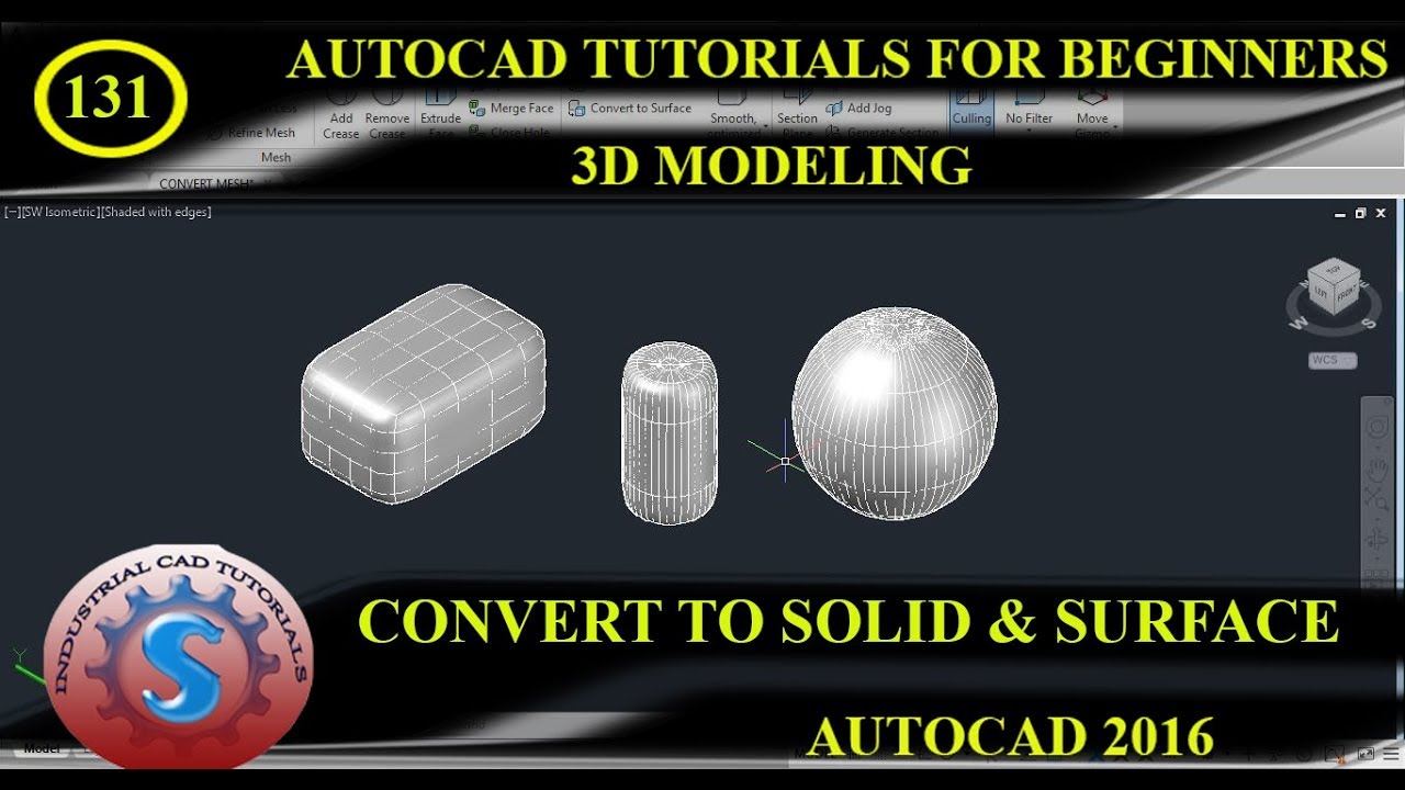 Convert To Solid Convert To Surface Basic Tutorials For Beginners