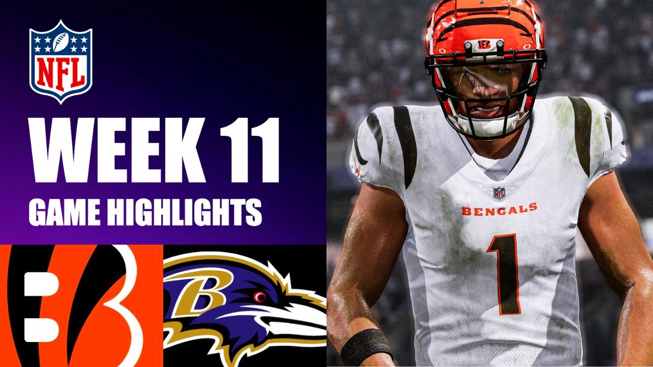 Bengals Vs Ravens Week 11 Madden 24 Simulation Highlights Youtube