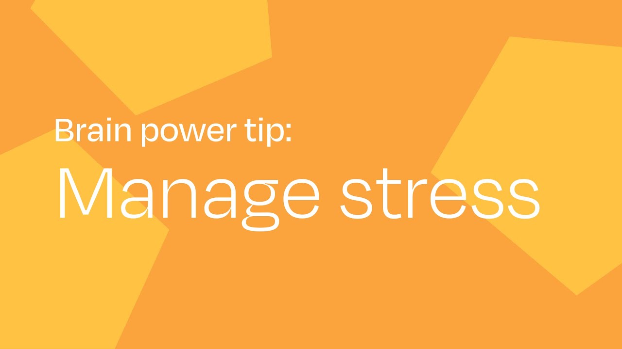 Manage Stress Youtube