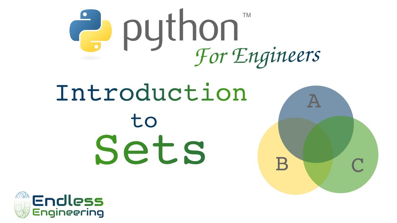 Python For Engineers Intro To Sets Youtube