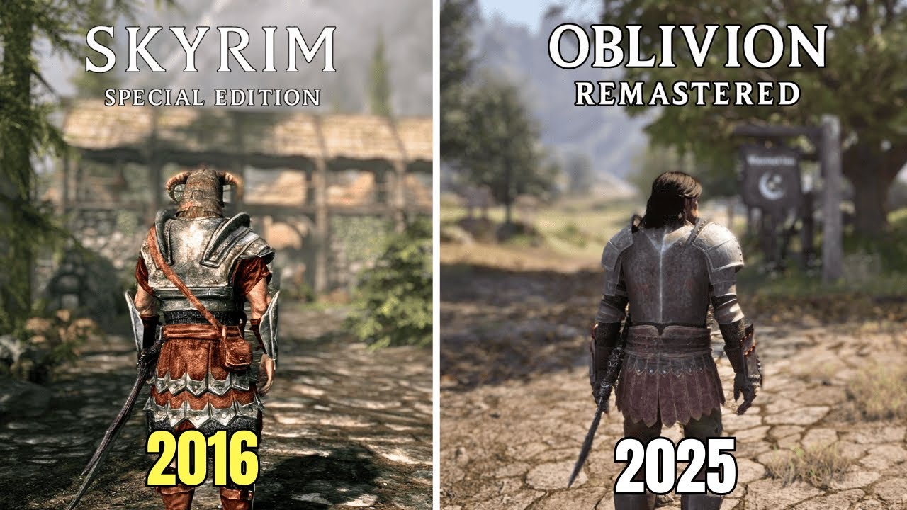Elder Scrolls Iv Oblivion Remastered Vs Skyrim Special Edition