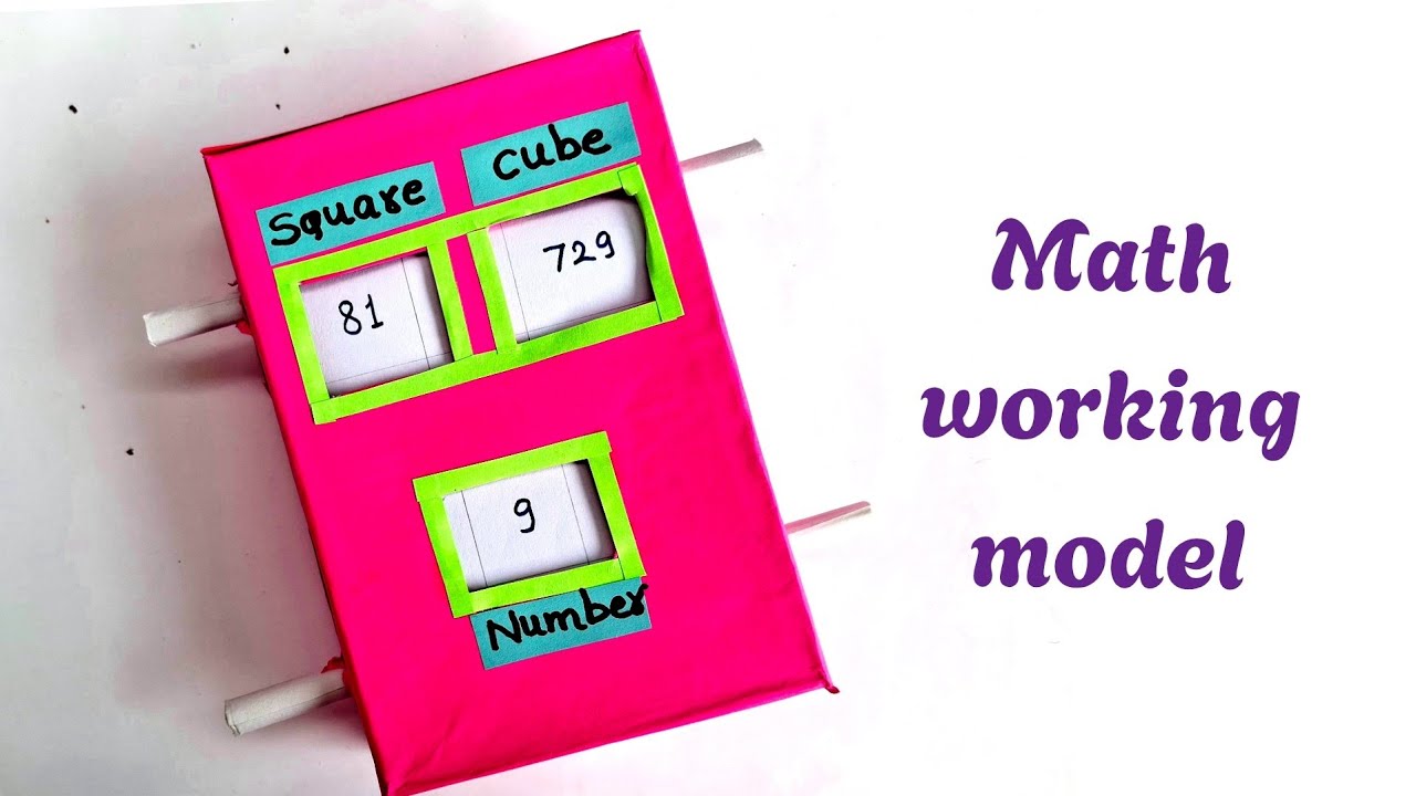 Number And Their Square Math Project Math Working Model Schoolproject