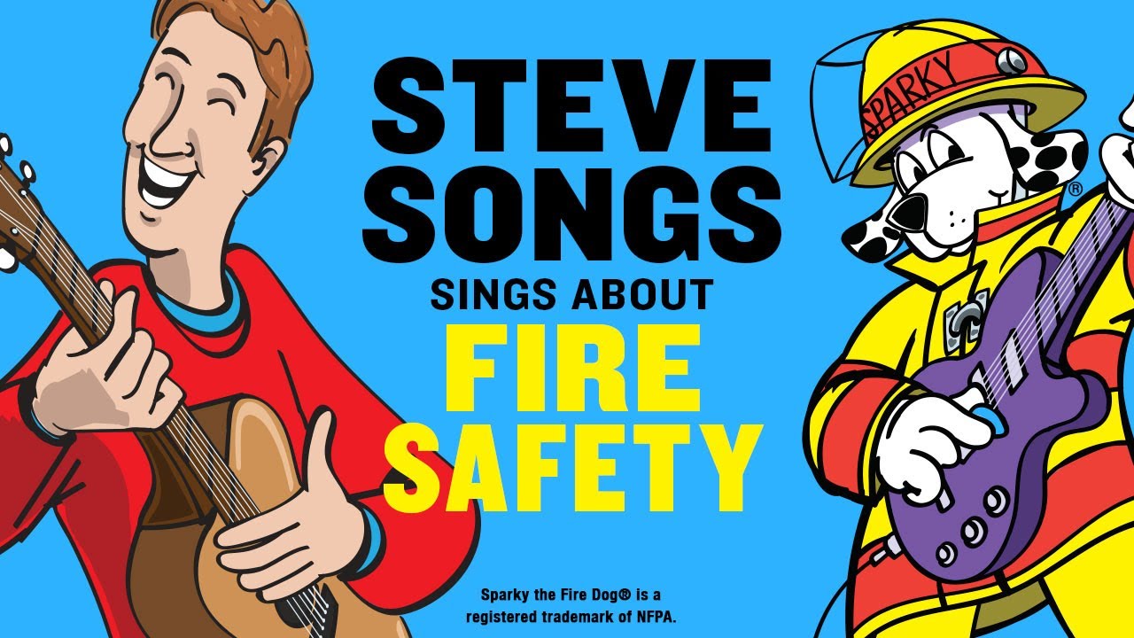 Fire Safety Video For Kids With Stevesongs Sparky The Fire Dog