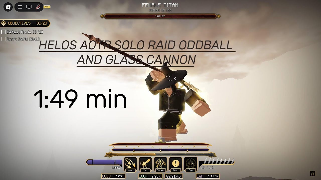 Helos Aotr Solo Glass Cannon And Oddball Annie Raid 1 49 Min Youtube