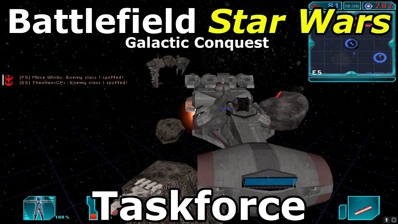 Battlefield Galactic Conquest Taskforce Multiplayer Gameplay Youtube