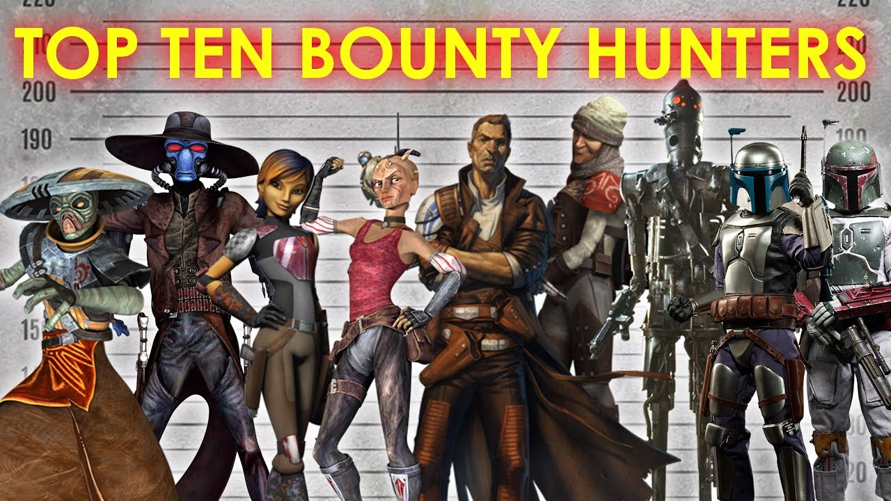 Top Ten Bounty Hunters Star Wars Youtube