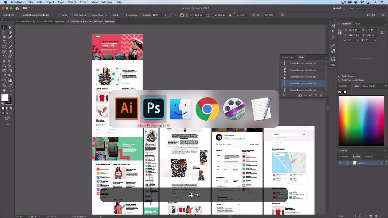 How To Design A Basic Behance Presentation Youtube