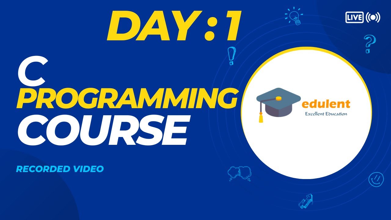 C Programming Crash Course Day 1 Youtube