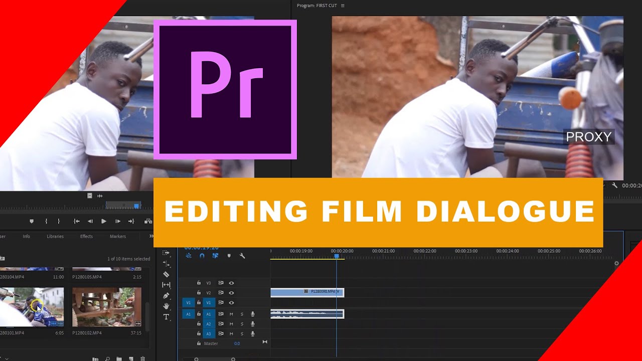 How To Edit Dialogue For A Movie Scene Adobe Premiere Pro Cc 2020