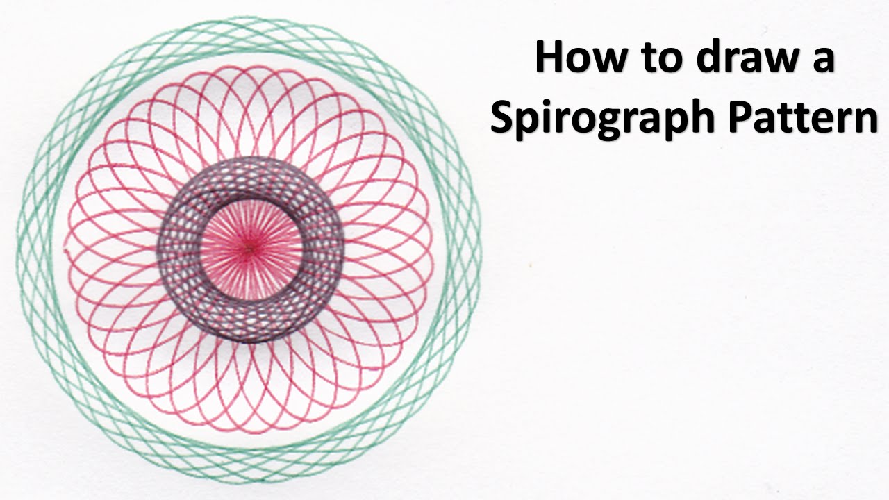 How To Draw Spirograph Pattern Youtube