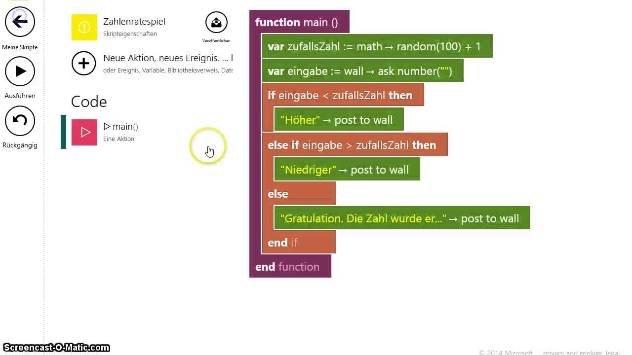 Touch Develop Tutorial Schleifen Youtube