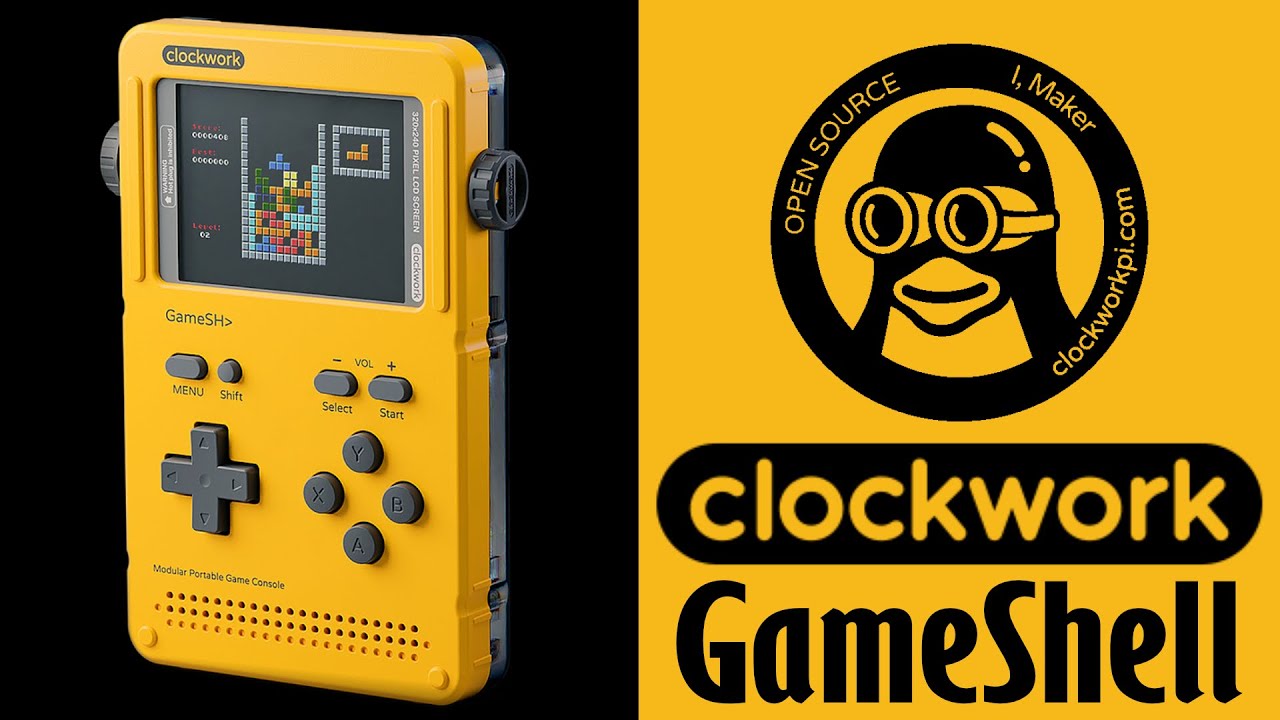 Clockwork Gameshell Review Godot On Pi Tutorial Youtube