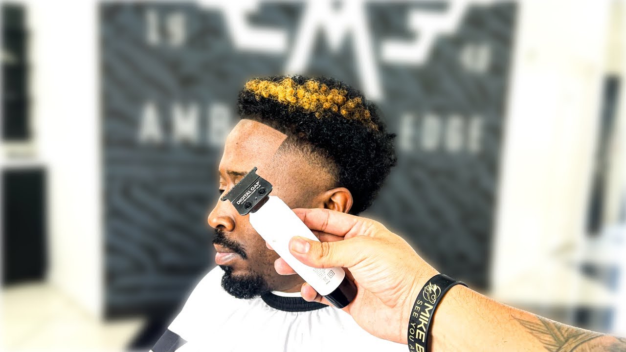 High Taper Afro Barber Tutorial Youtube