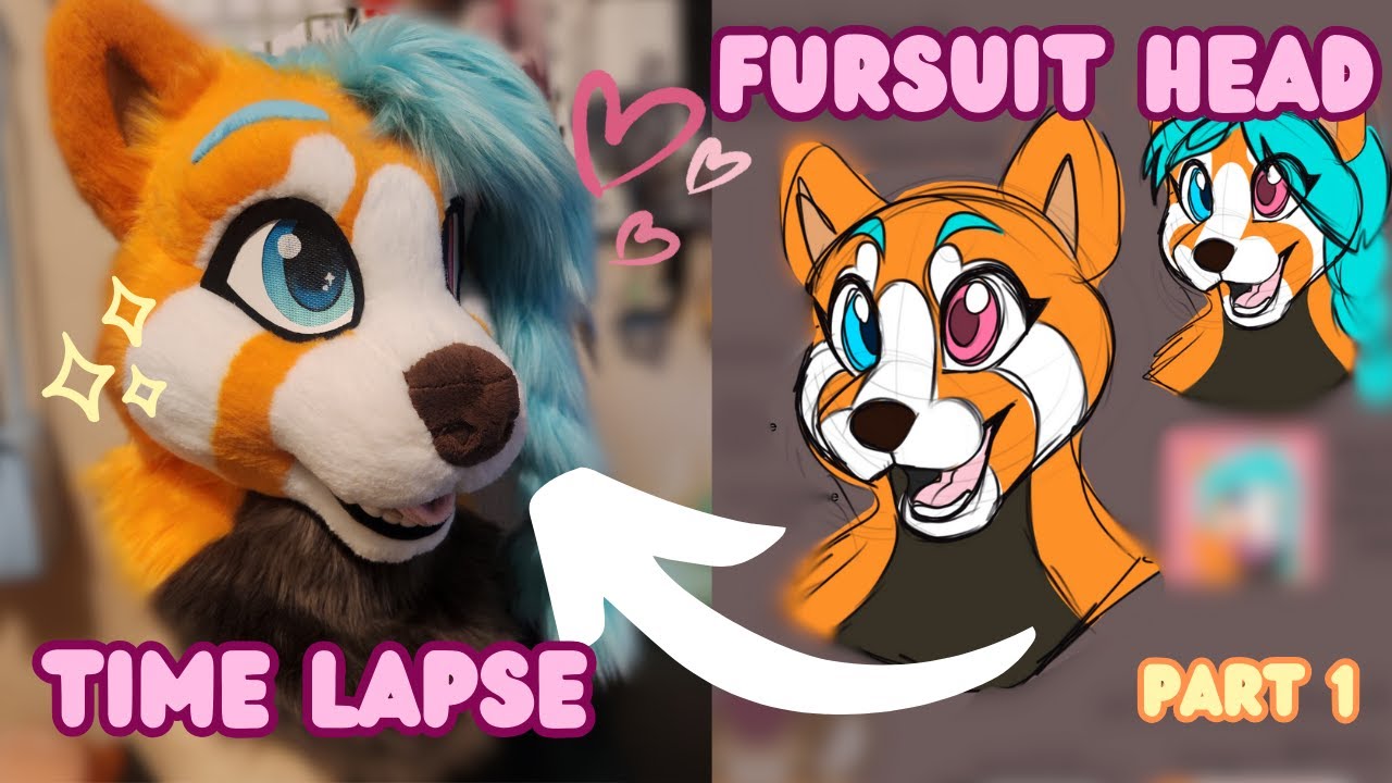 Chara Fursuit Making Time Lapse Part 1 Youtube