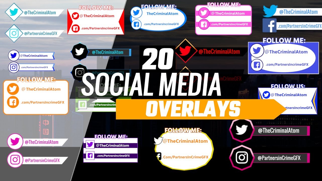 Social Media Overlay Template