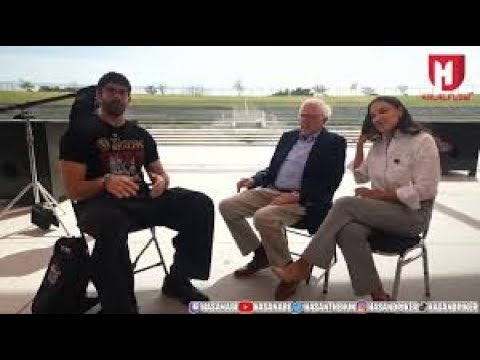 Hasan Piker Interviews Bernie Sanders Aoc Youtube