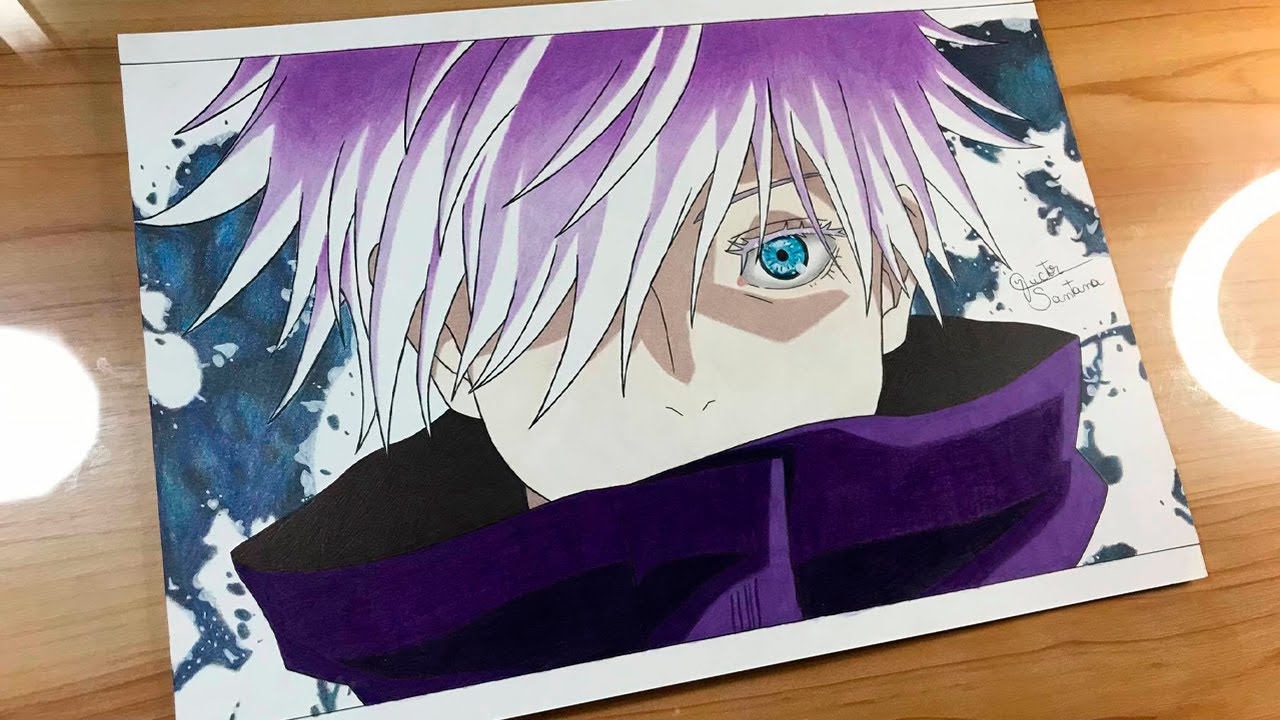 Drawing Satoru Gojo Jujutsu Kaisen Youtube