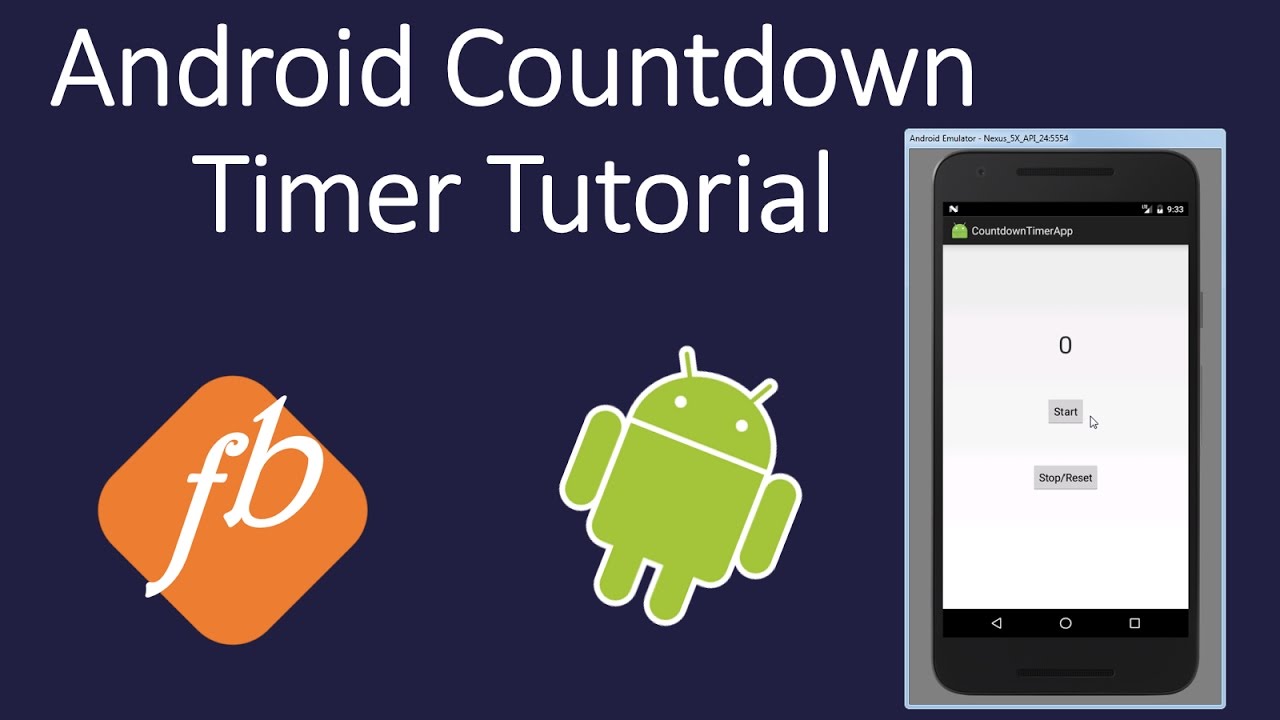 Android Countdown Timer Tutorial Youtube