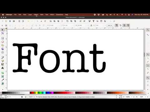 Digitize System Fonts Ink Stitch Youtube
