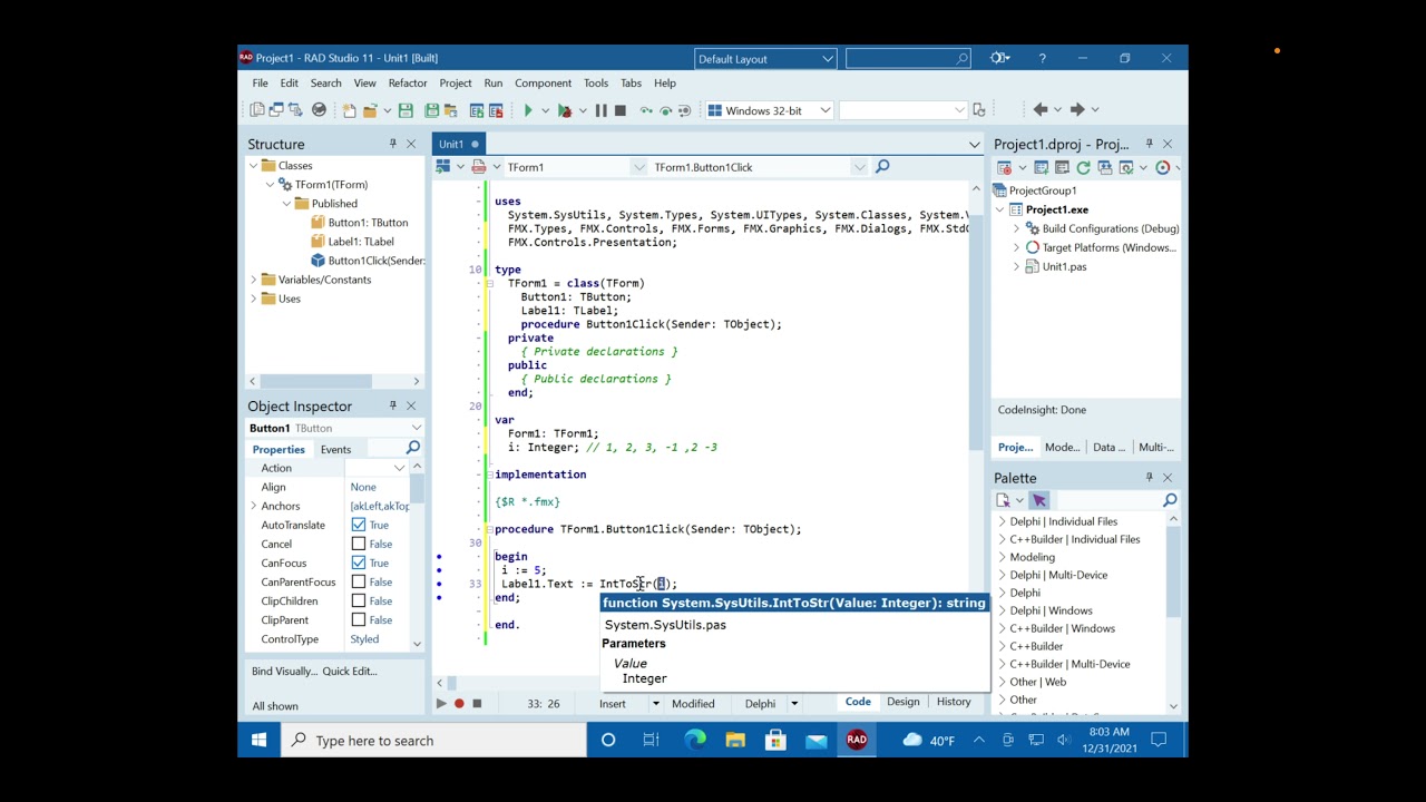4k Learning To Program Delphi Tutorial 2 Variables Pascal Rad