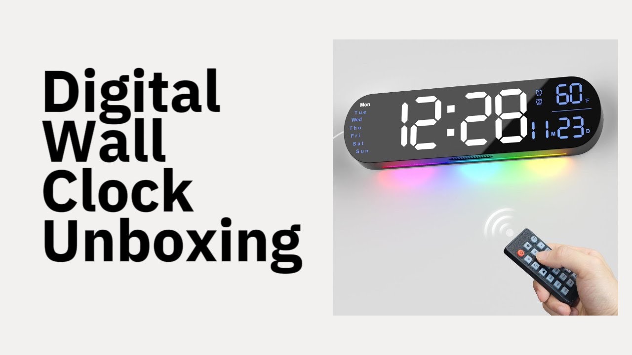 Digital Clock Unboxing Youtube