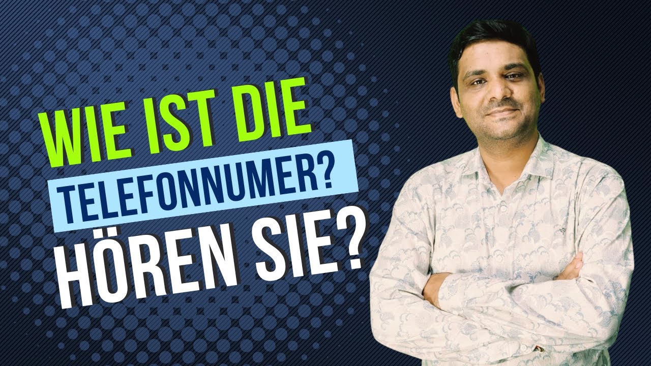A1 übung 6 Wie Ist Die Telefonnumer Hören Sie Youtube