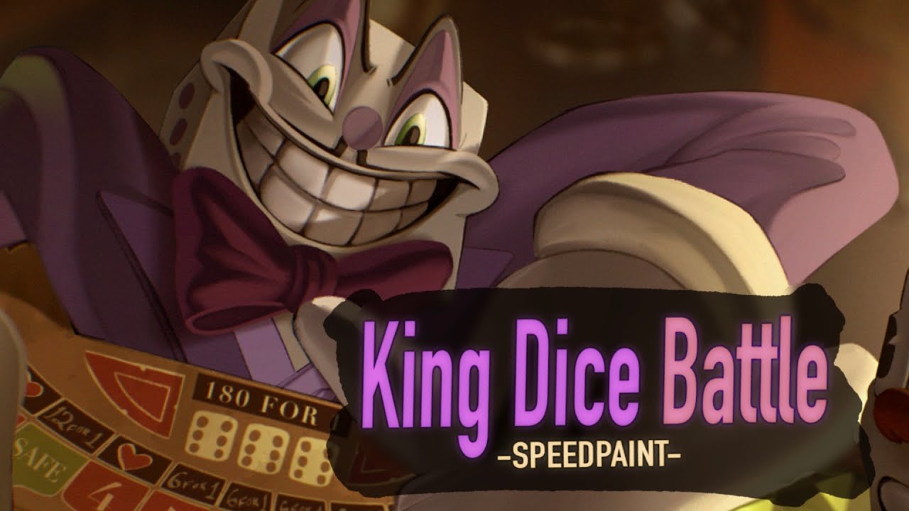 King Dice Battle Cuphead Speedpaint Youtube