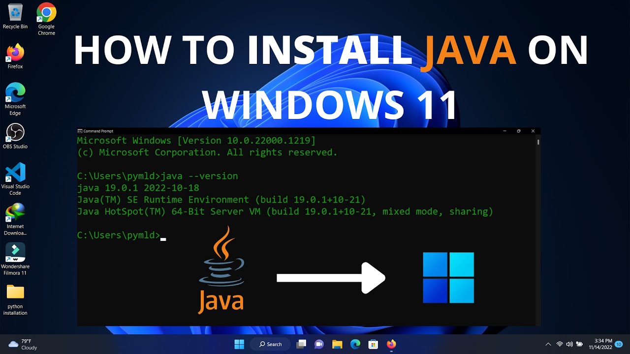 How To Install Java On Windows 11 Installation Of Java Youtube