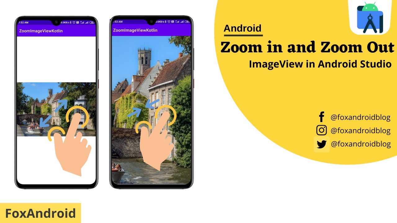 How To Zoom Imageview In Android Studio Imageview Zoom In Zoom Out