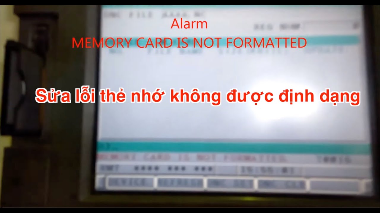 Format Tháº Nhá Cf Compact Flash Trãªn Mã Y Cnc Fanuc Series 0i Mf Md