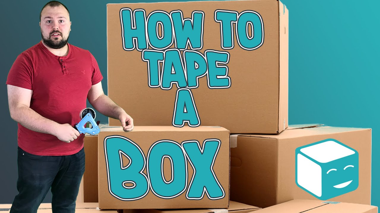 How To Tape A Box For Shipping With A Tape Gun Warehousing Shipping