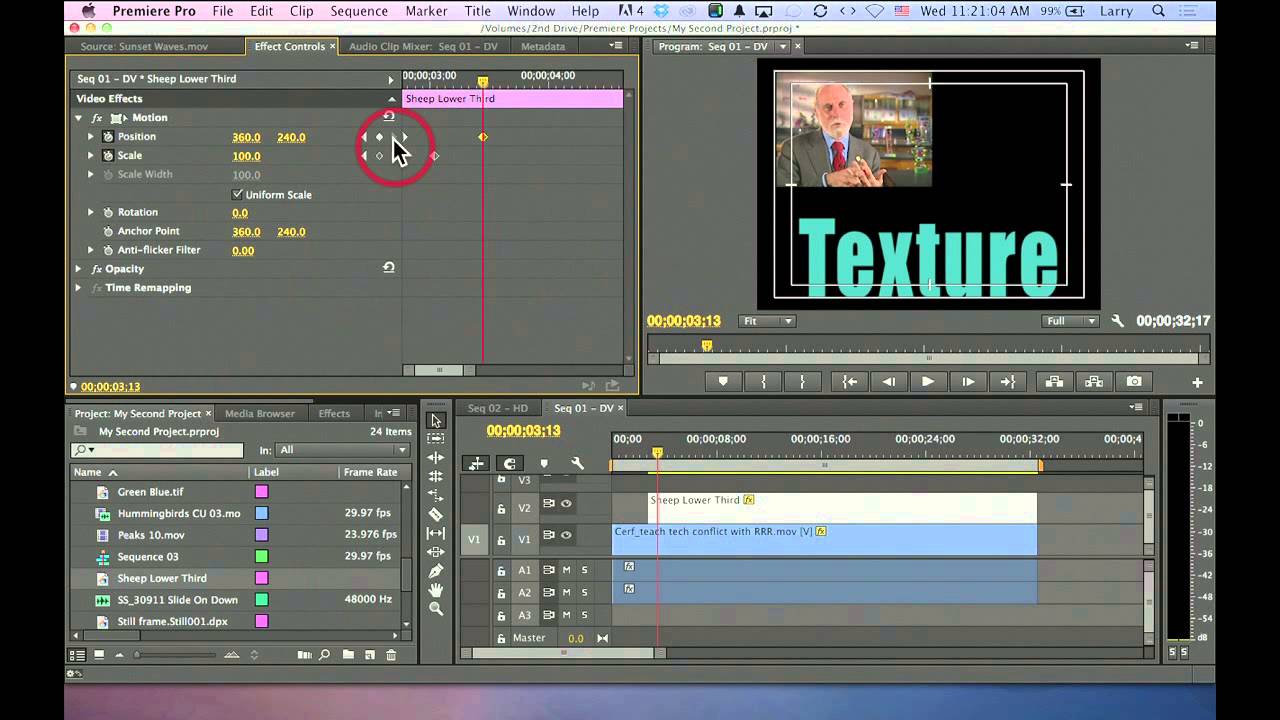 Video Editing How To Use Keyframes In Adobe Premiere Pro