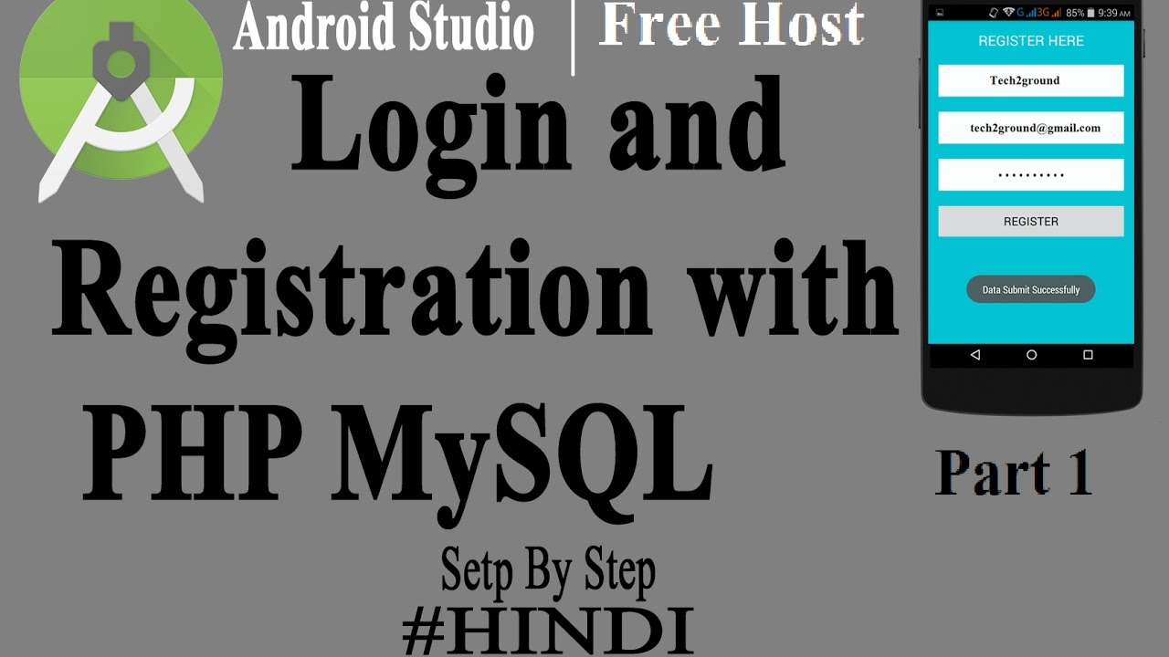 Android Login And Registration With Php Mysql From Server Api Part 1