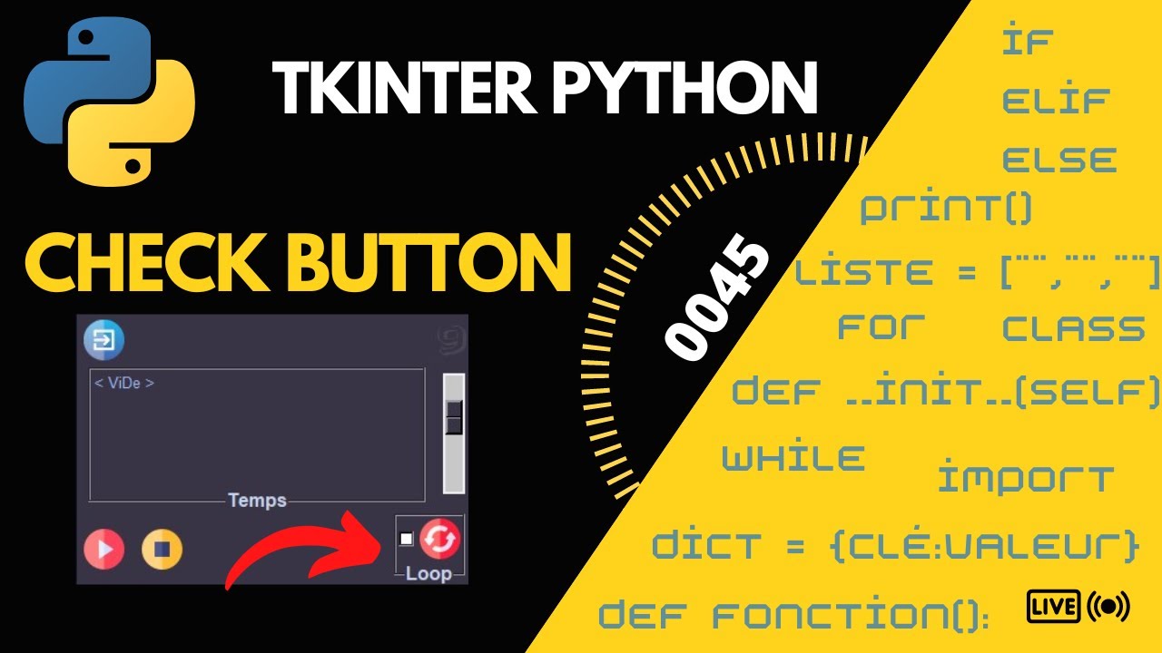 Python Tkinter Checkbutton 0045 Youtube
